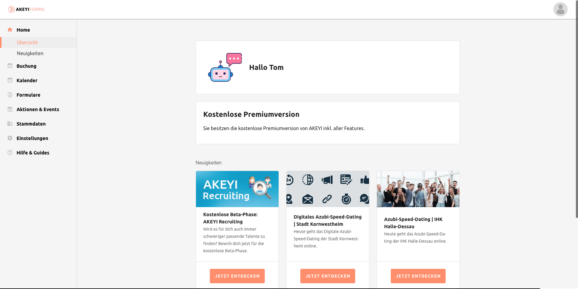 Flexible Terminbuchung in Zeiten von Corona I AKEYI Forms